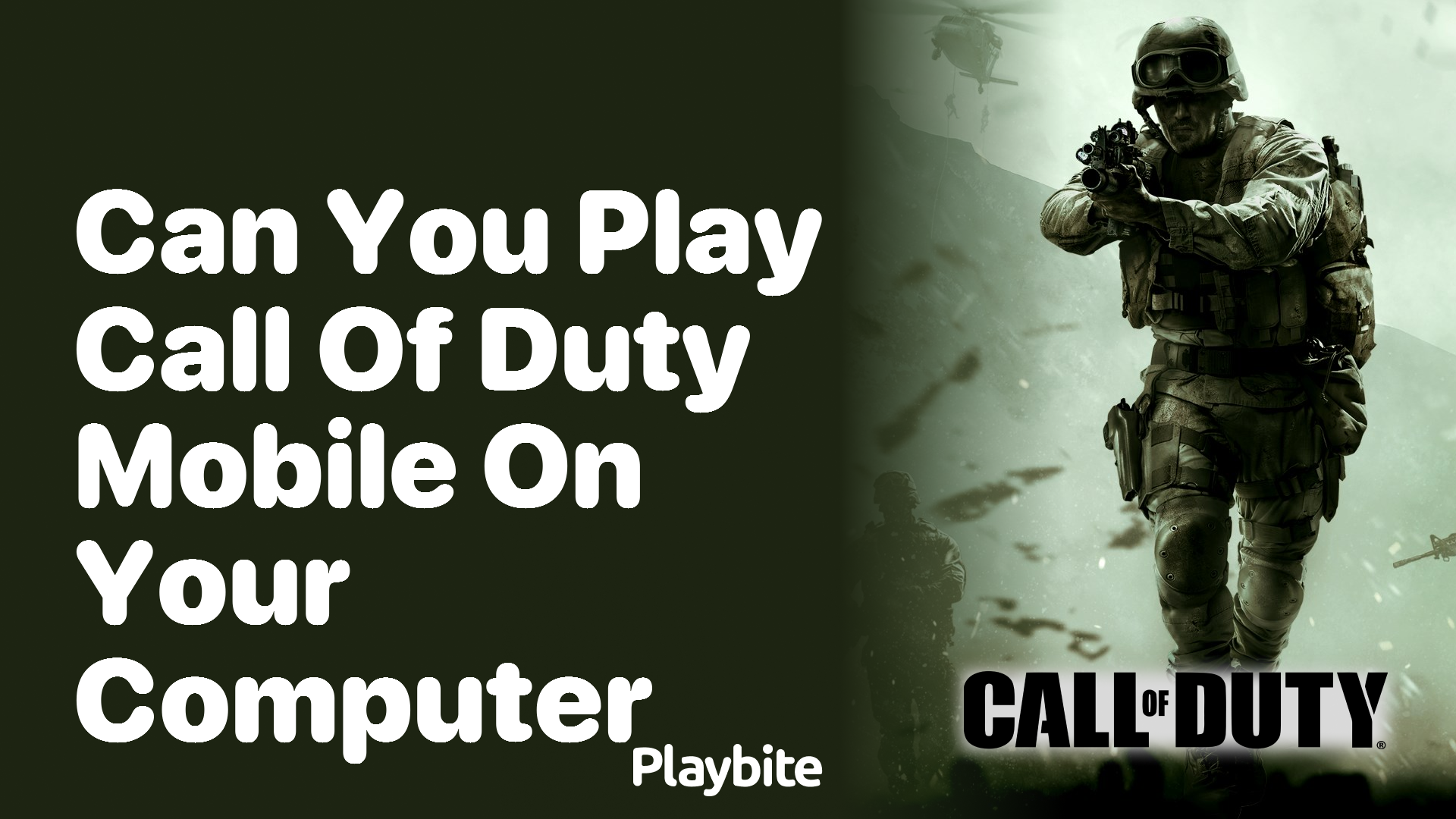 Can You Play Call of Duty Mobile on Your Computer? - Playbite
