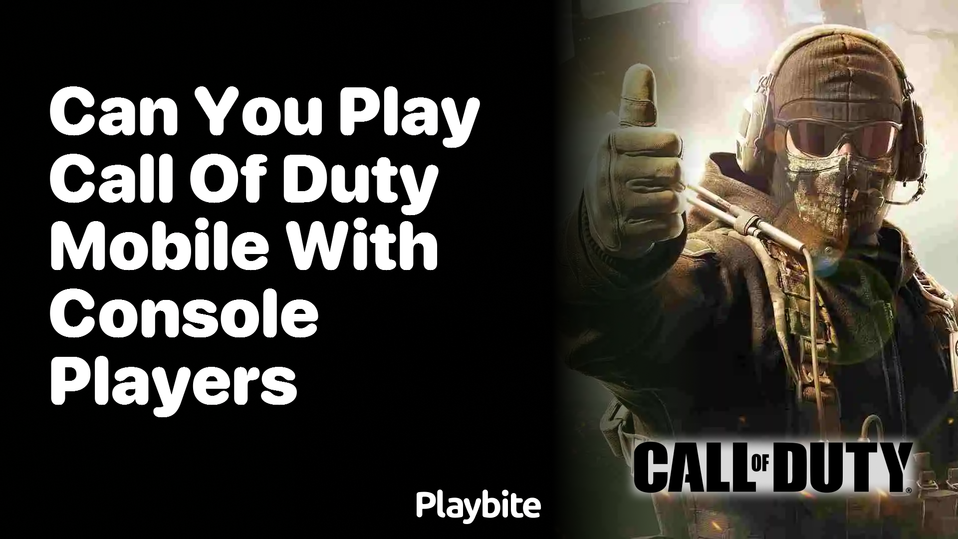 Can You Play Call of Duty Mobile with Console Players? - Playbite