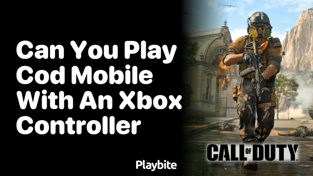 Can You Play COD Mobile with an Xbox Controller? - Playbite