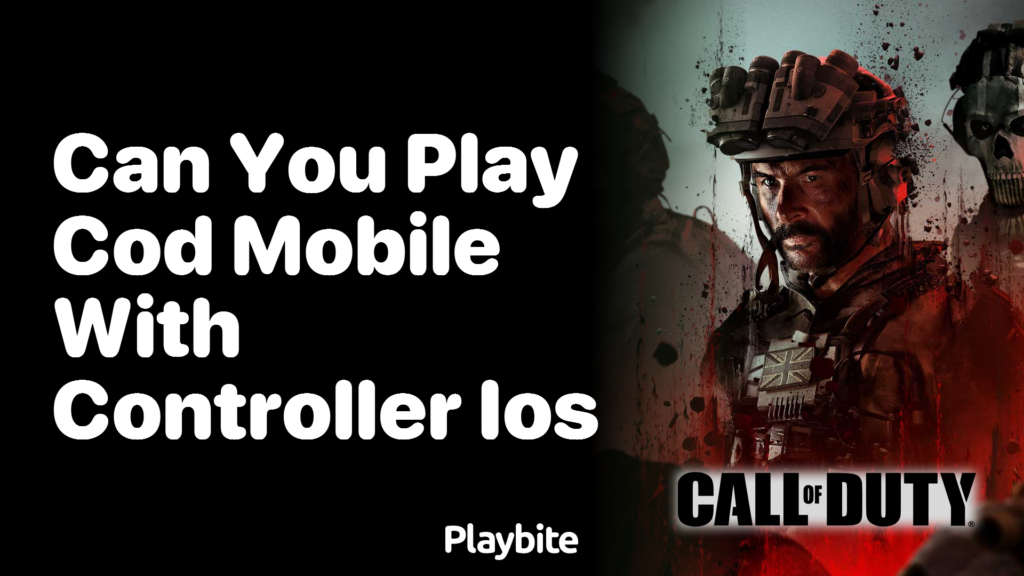 Can You Play COD Mobile with a Controller on iOS? - Playbite