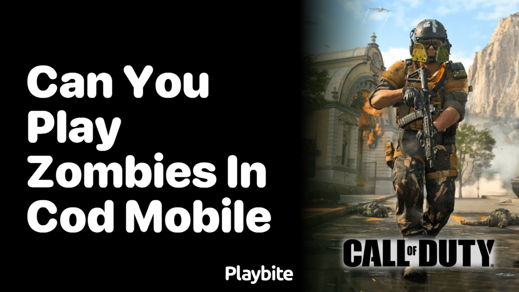 Can You Play Zombies in COD Mobile? - Playbite