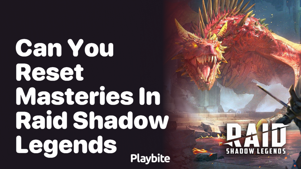 Can You Reset Masteries in Raid Shadow Legends? - Playbite