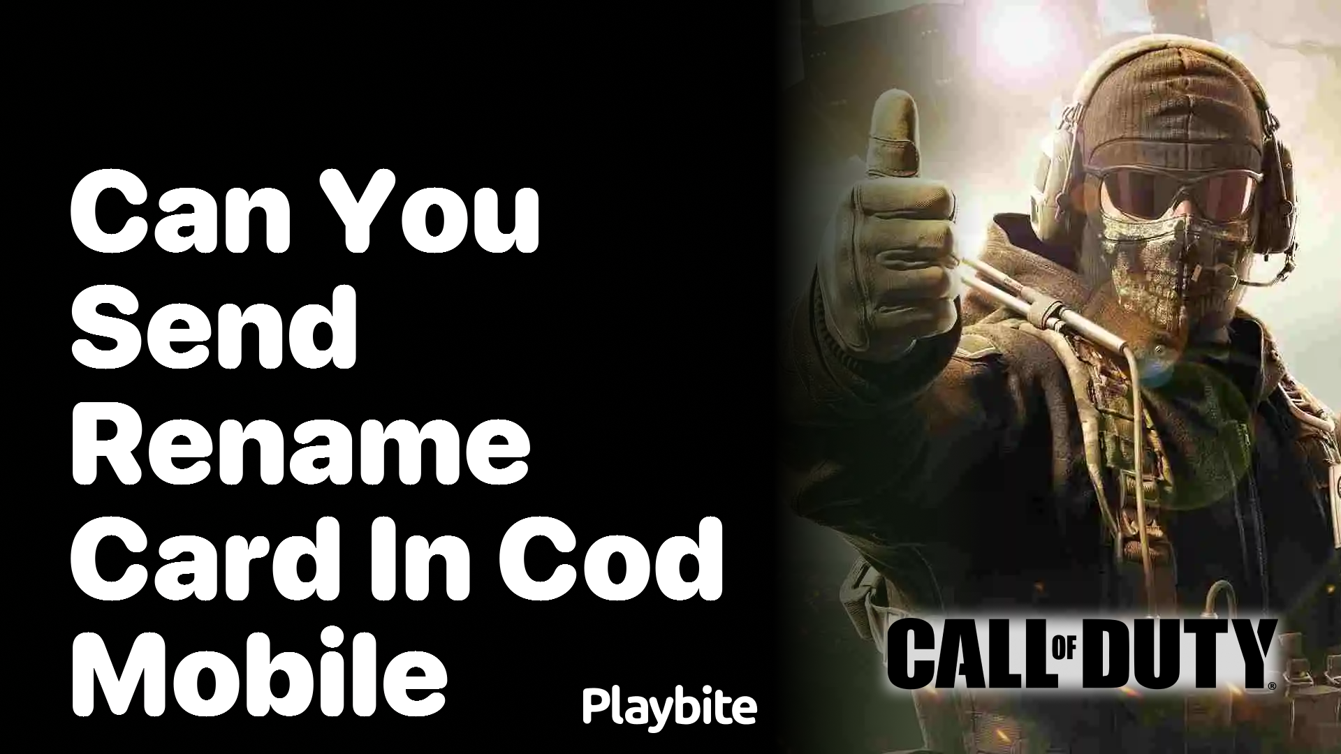 Can You Send a Rename Card in COD Mobile? - Playbite