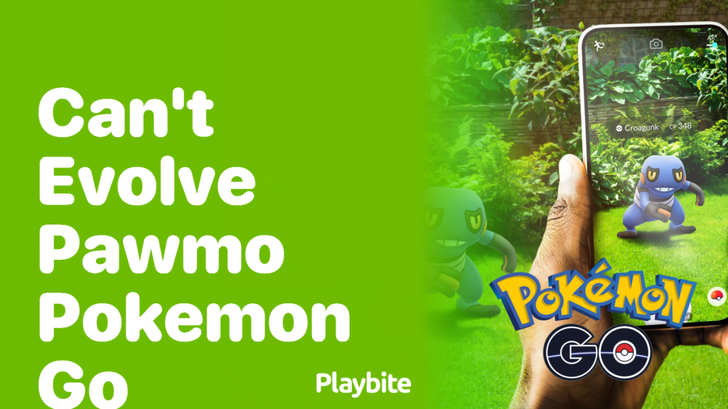 Can't evolve Pawmo in Pokemon GO? Here's what you need to know - Playbite