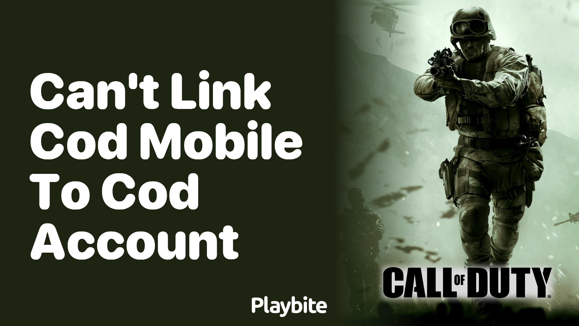 Can't Link CoD Mobile to CoD Account? Here's How to Fix It - Playbite