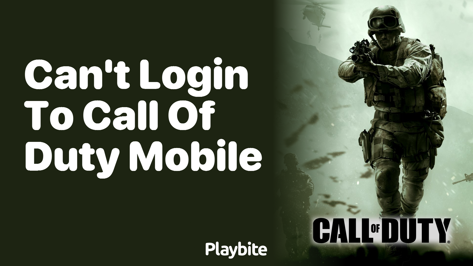 Can't login to Call of Duty Mobile? Here's What You Need to Know - Playbite