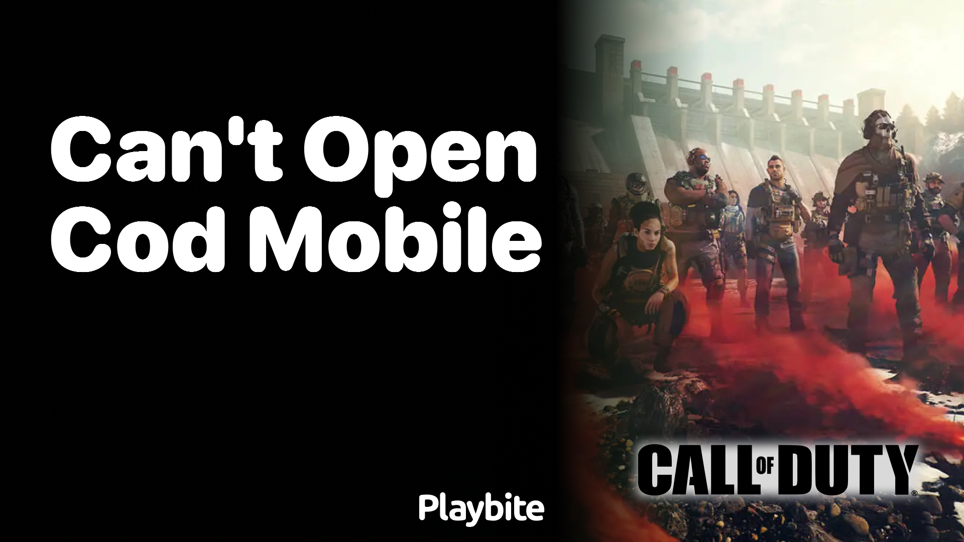 Can't Open COD Mobile? Here's What You Should Know - Playbite