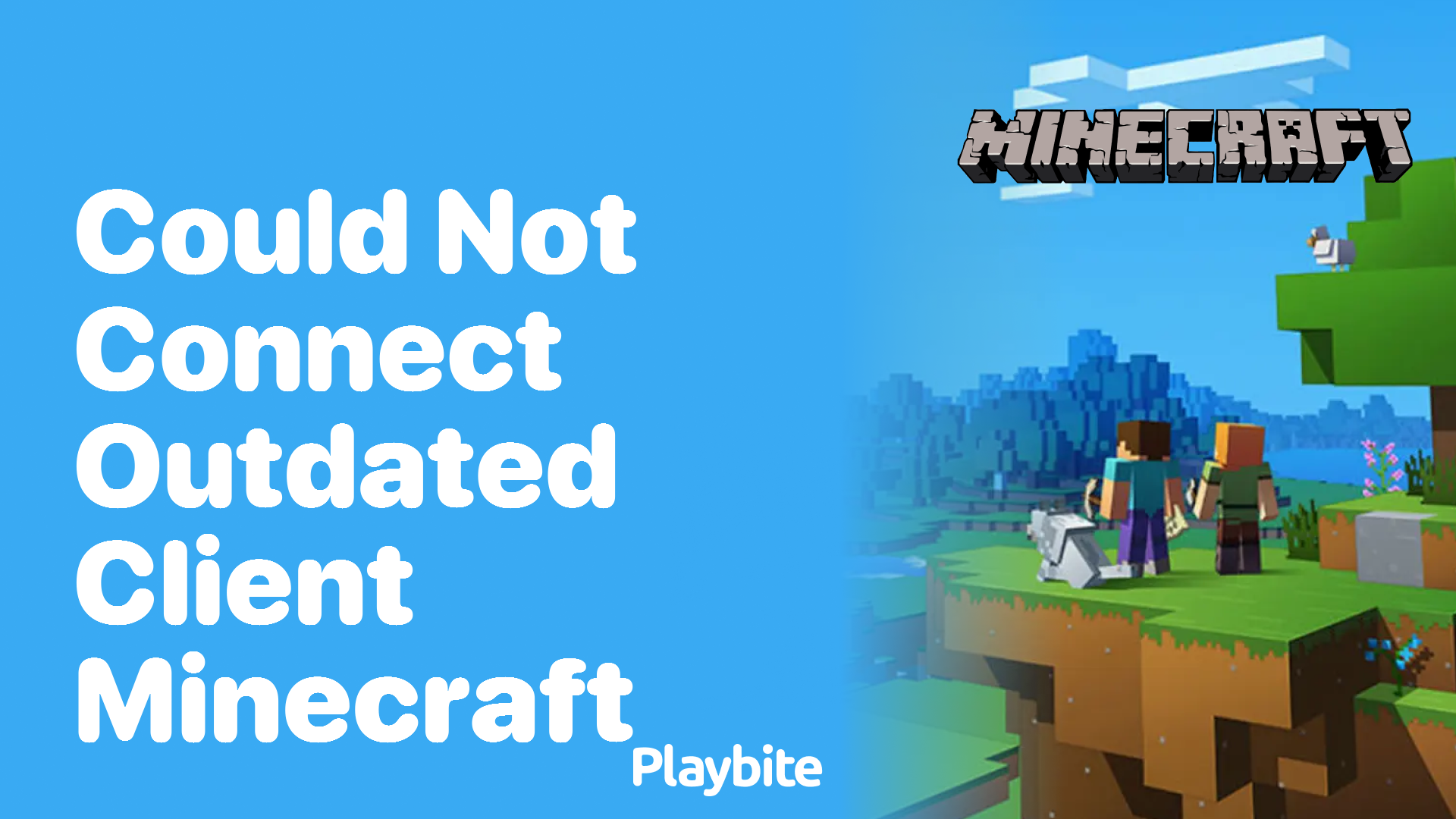 Solving the 'Could Not Connect: Outdated Client' Issue in Minecraft - Playbite