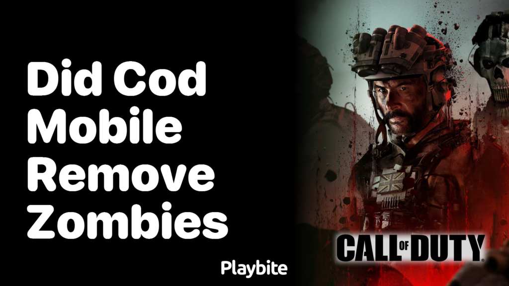 Did COD Mobile Remove Zombies? Find Out Here! - Playbite