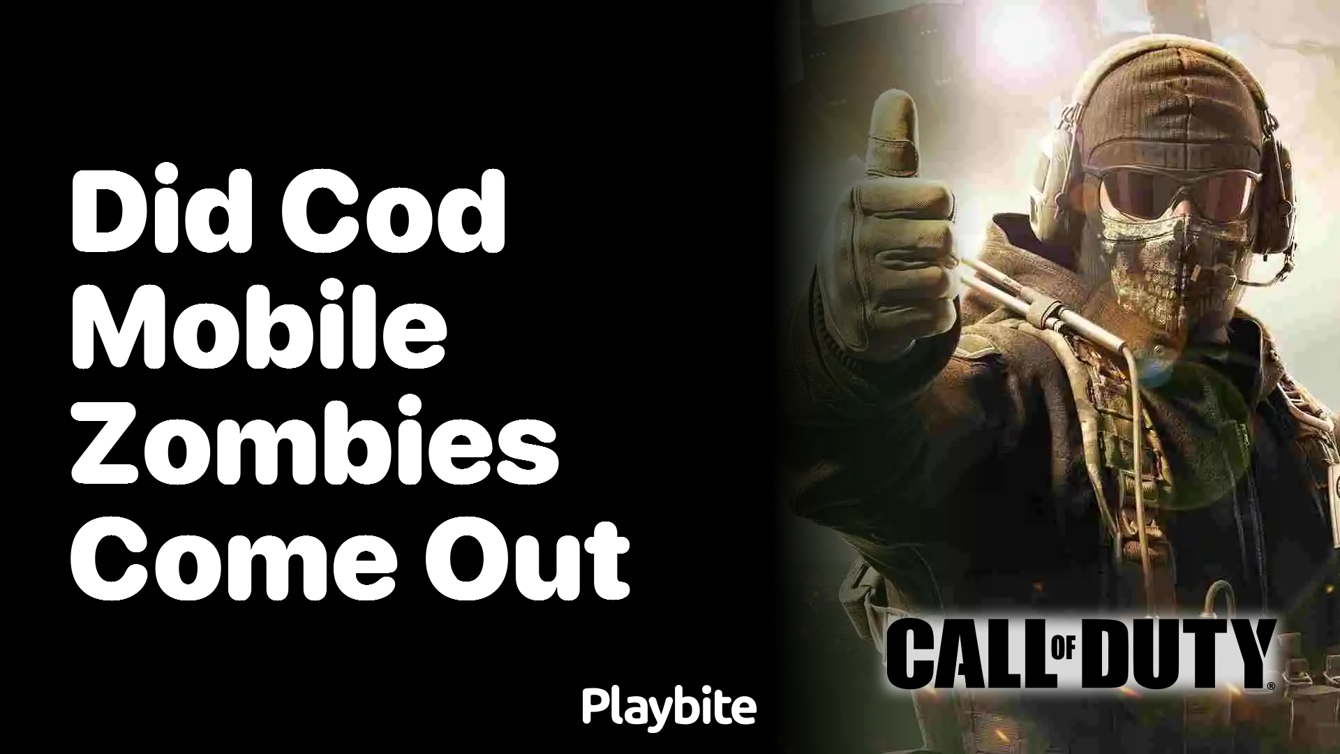 Did COD Mobile Zombies Come Out? - Playbite