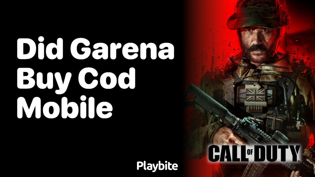 Did Garena Buy COD Mobile? - Playbite