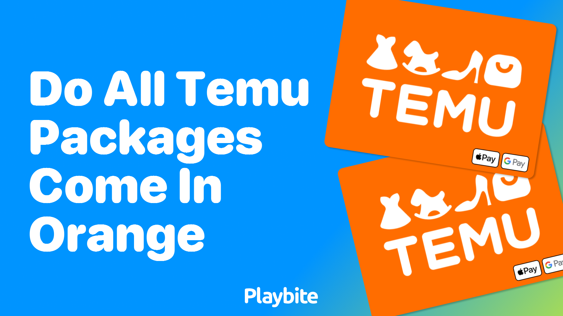 Do All Temu Packages Come in Orange? - Playbite