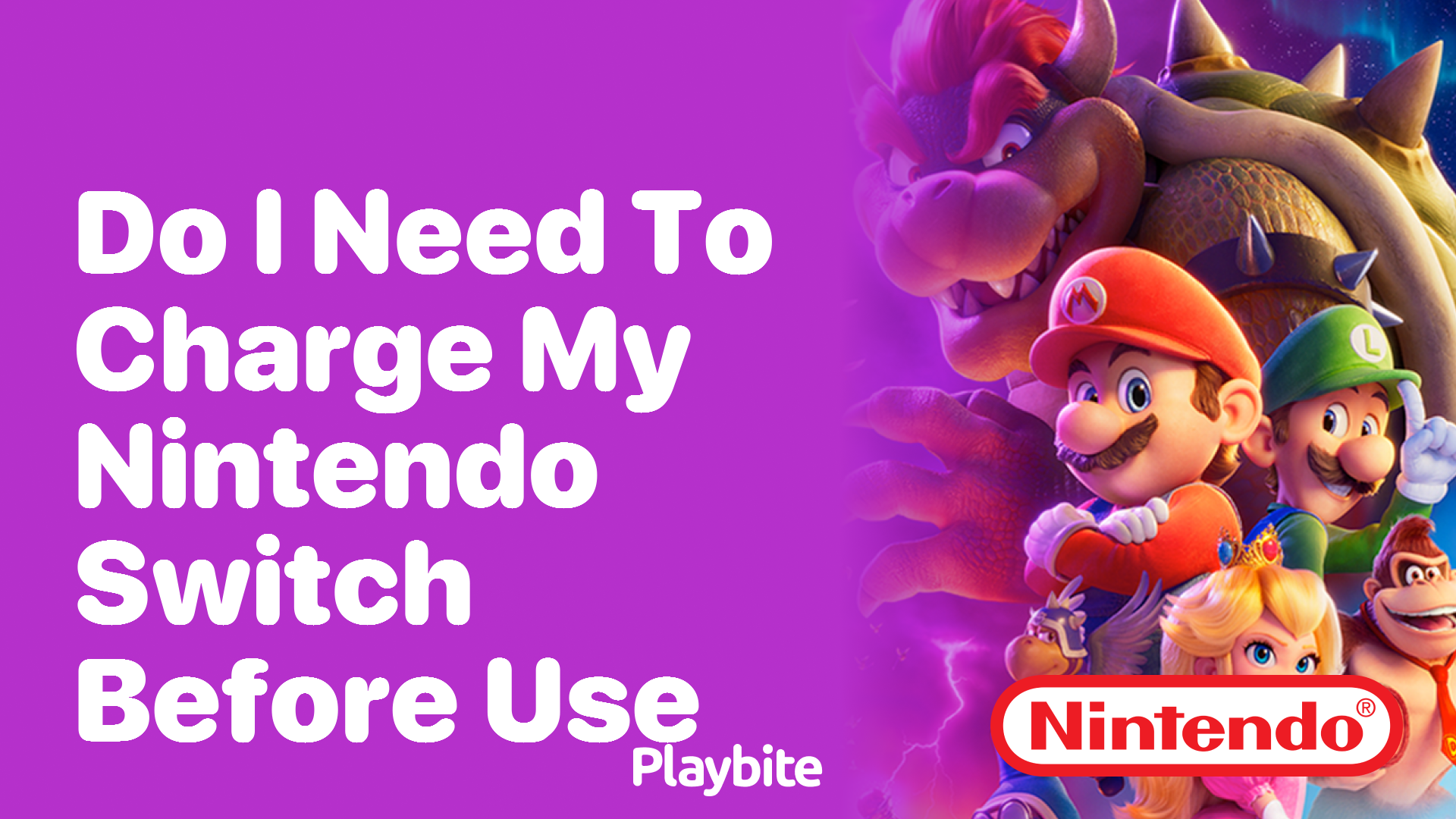 Do I Need to Charge My Nintendo Switch Before Use? - Playbite