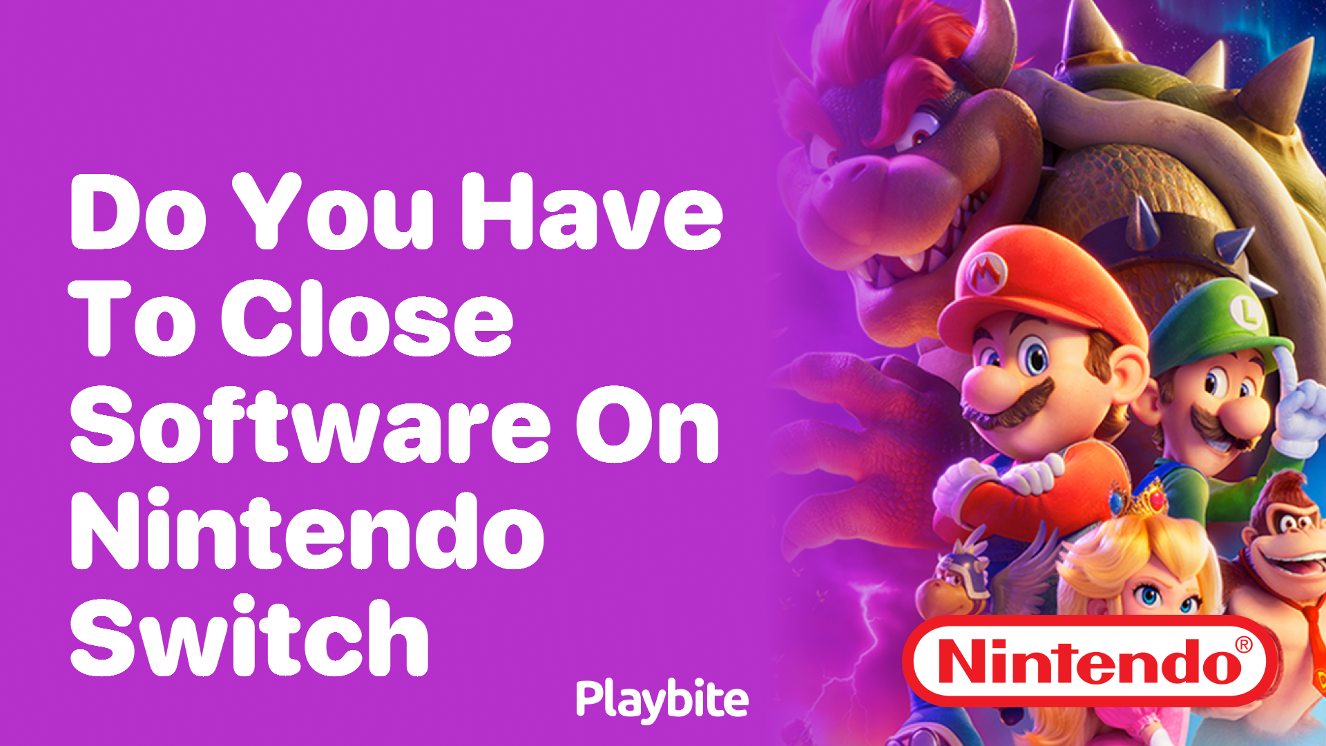 Do You Have to Close Software on Nintendo Switch? - Playbite
