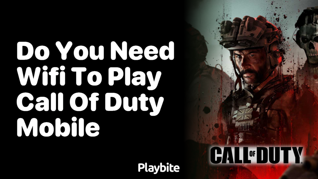 Do You Need WiFi to Play Call of Duty Mobile? - Playbite