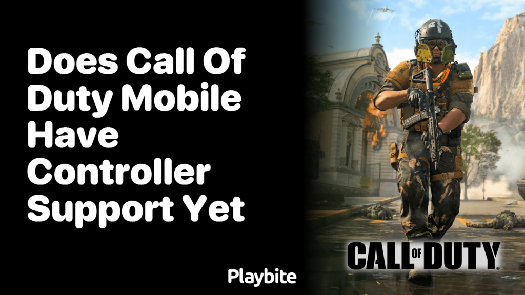 Does Call of Duty Mobile Have Controller Support Yet? - Playbite