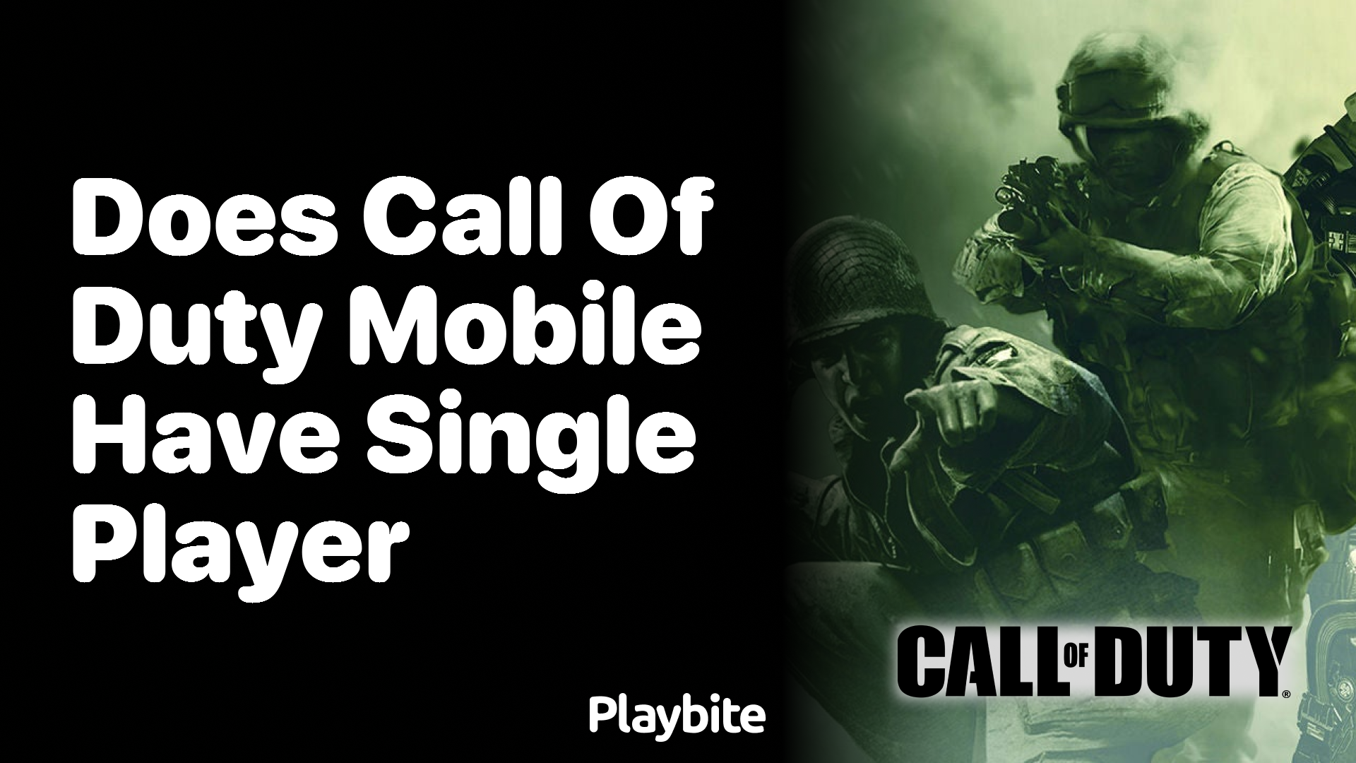 Does Call of Duty Mobile Have Single Player Mode? - Playbite