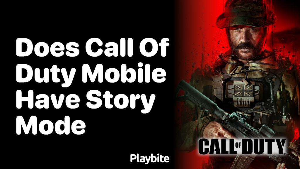 Does Call of Duty Mobile Have a Story Mode? - Playbite