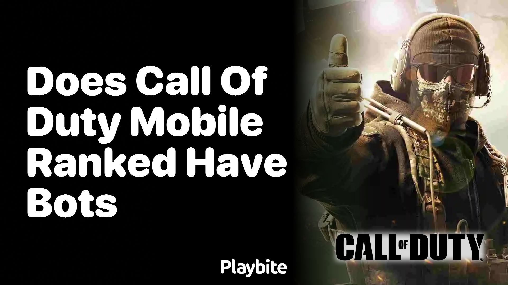 Does Call of Duty Mobile Ranked Have Bots? - Playbite