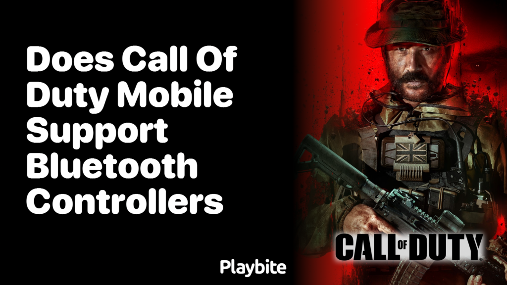 Does Call of Duty Mobile Support Bluetooth Controllers? - Playbite
