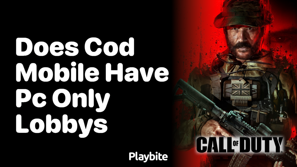 Does CoD Mobile Have PC-Only Lobbies? - Playbite