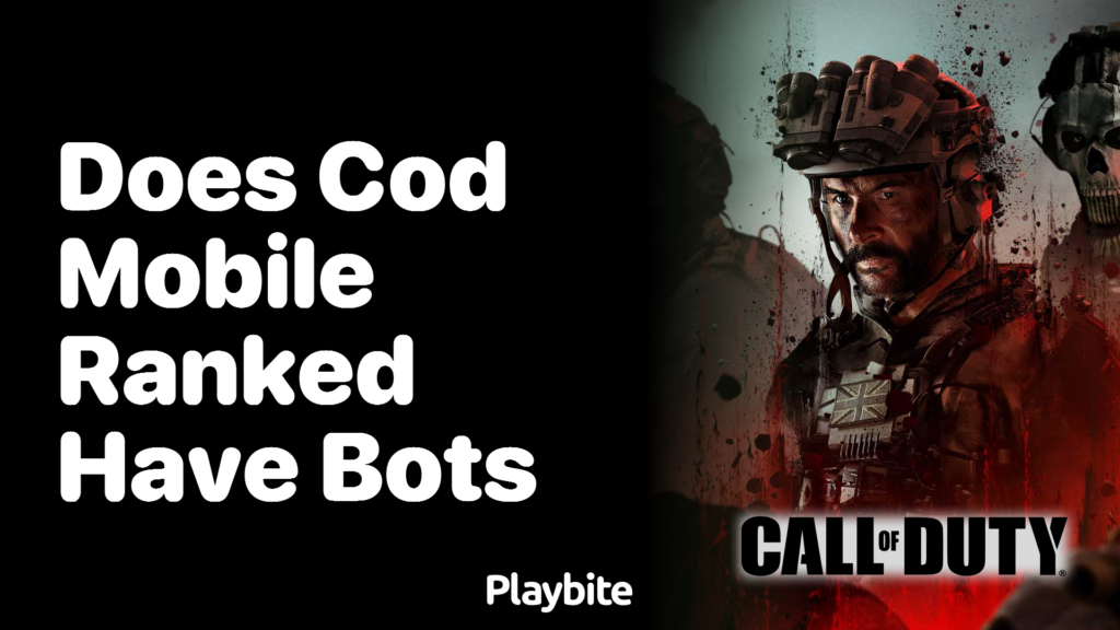Does COD Mobile Ranked Have Bots? Find Out Here! - Playbite