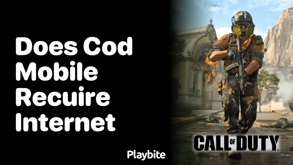 Does COD Mobile Require Internet to Play? - Playbite