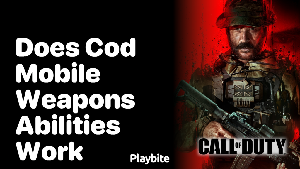 Does COD Mobile's Weapon Abilities Work? - Playbite