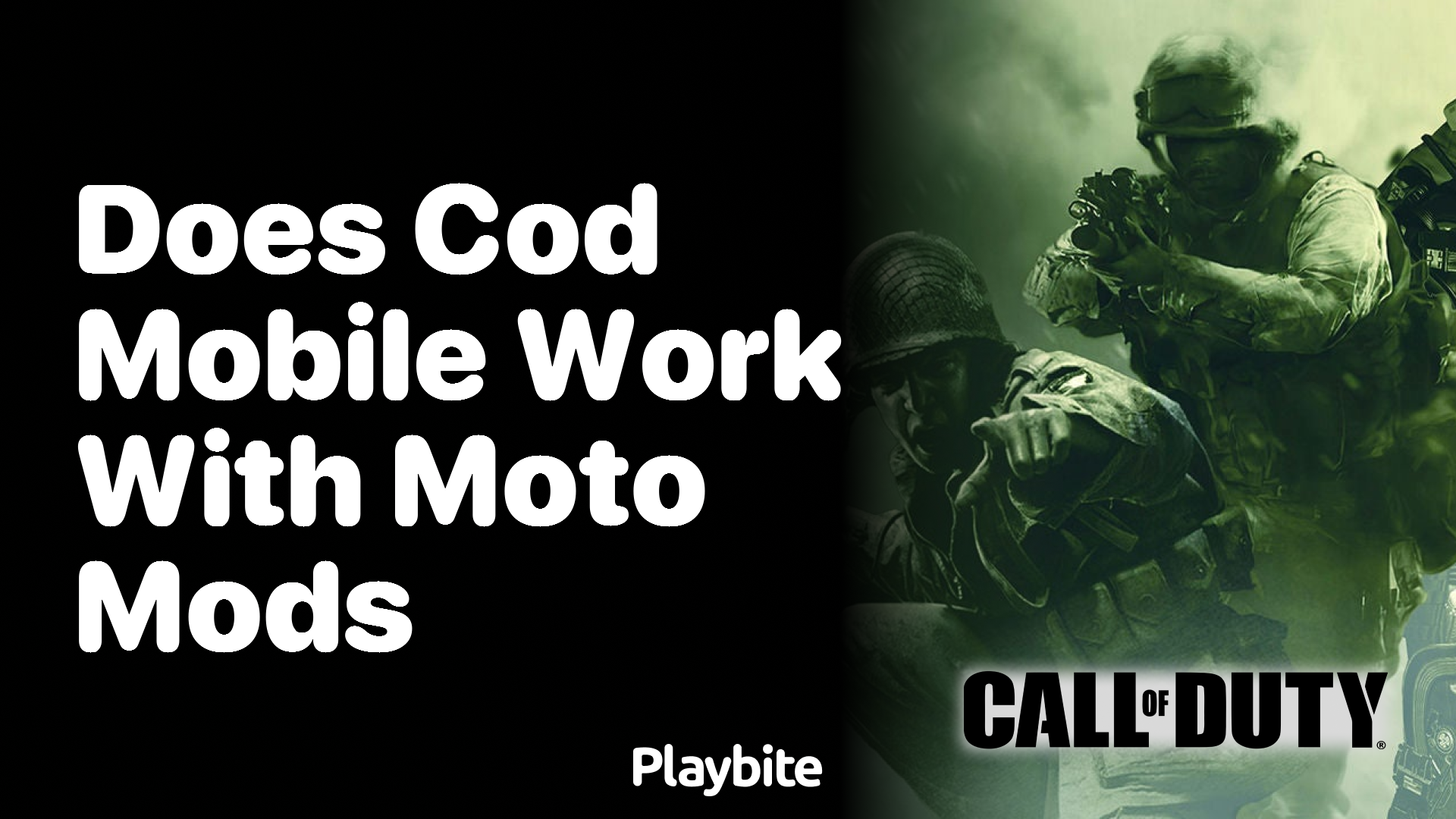 Does COD Mobile work with Moto Mods? - Playbite