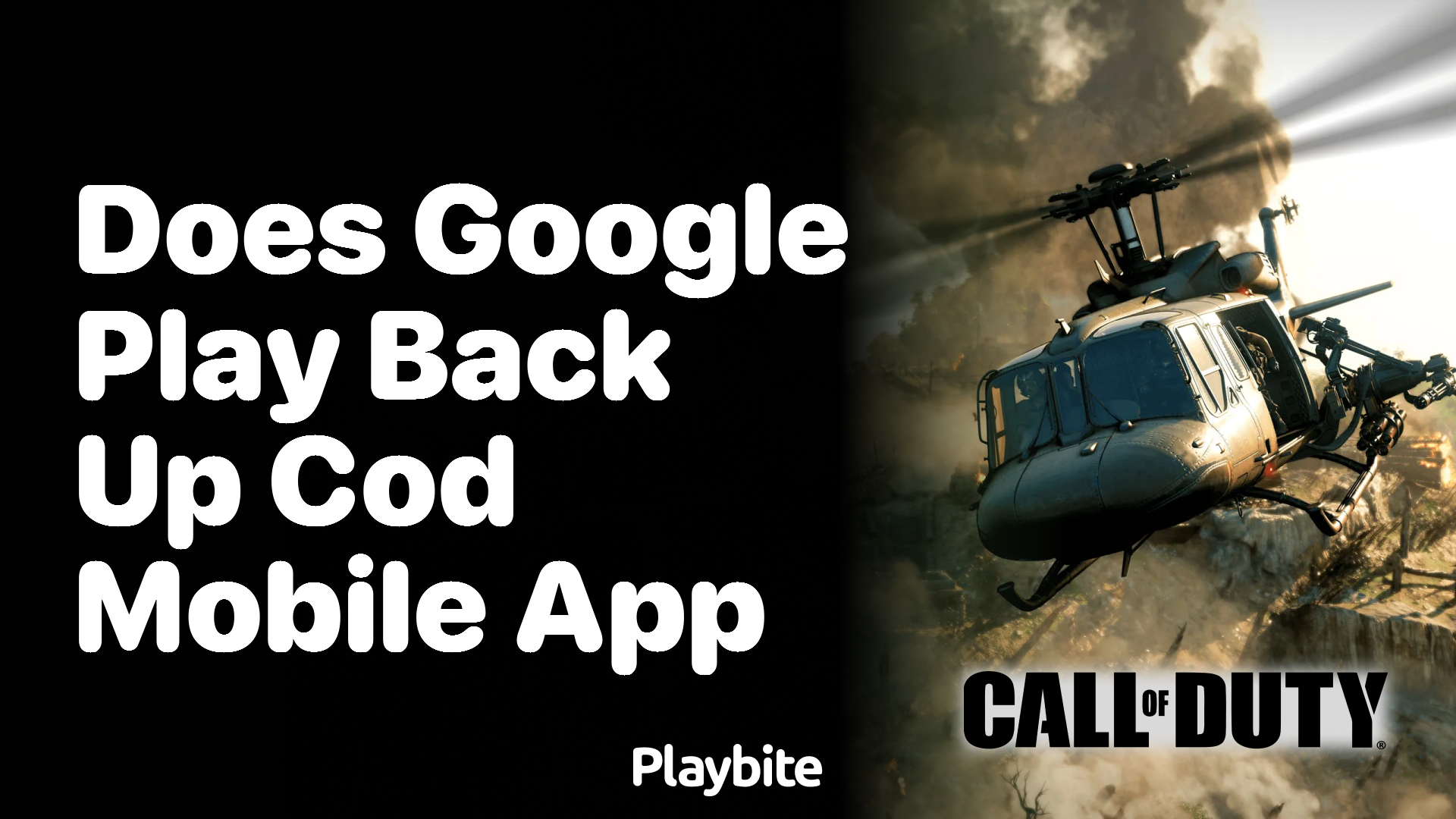 Does Google Play Back Up Your COD Mobile App Data? - Playbite
