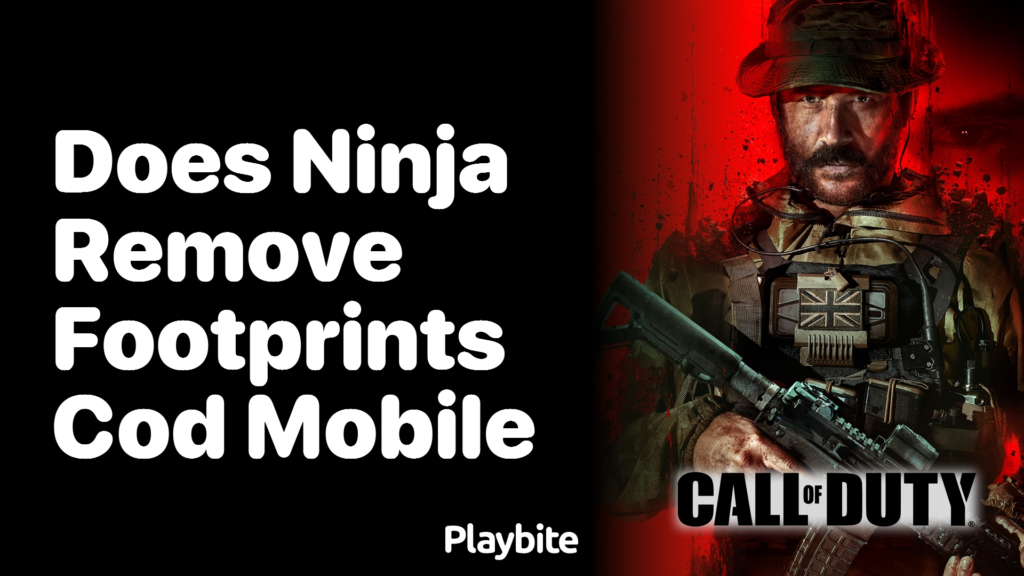 Does Ninja Remove Footprints in COD Mobile? - Playbite