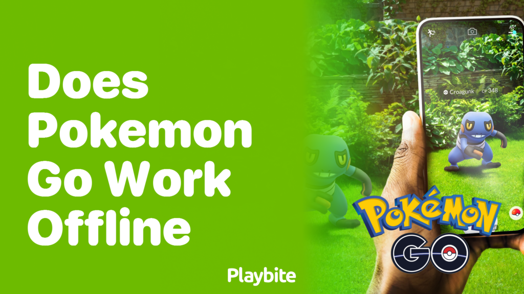 Does Pokemon GO Work Offline? - Playbite