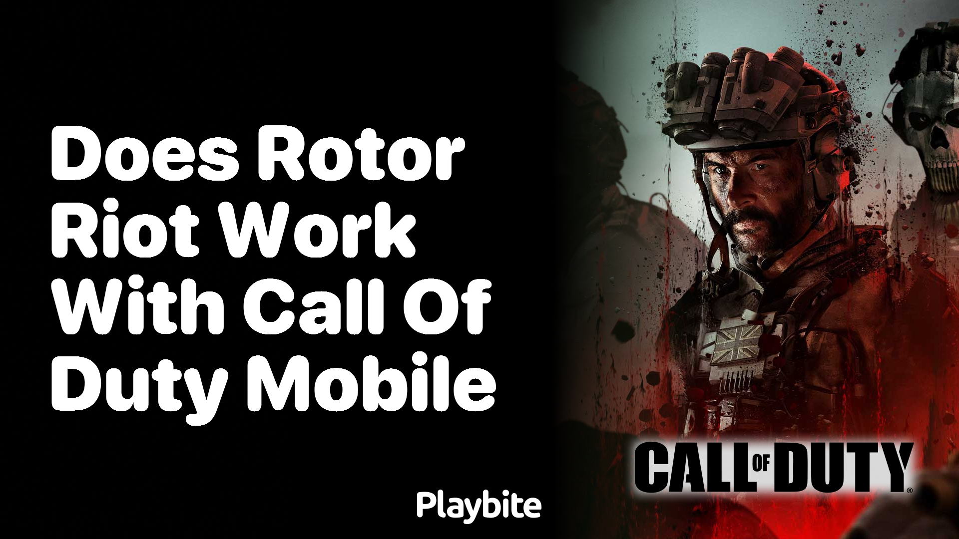 Does Rotor Riot Work with Call of Duty Mobile? - Playbite