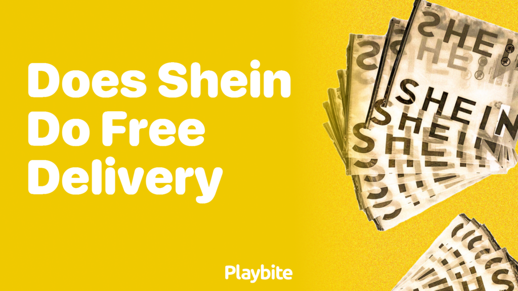 Does SHEIN Offer Free Delivery? - Playbite
