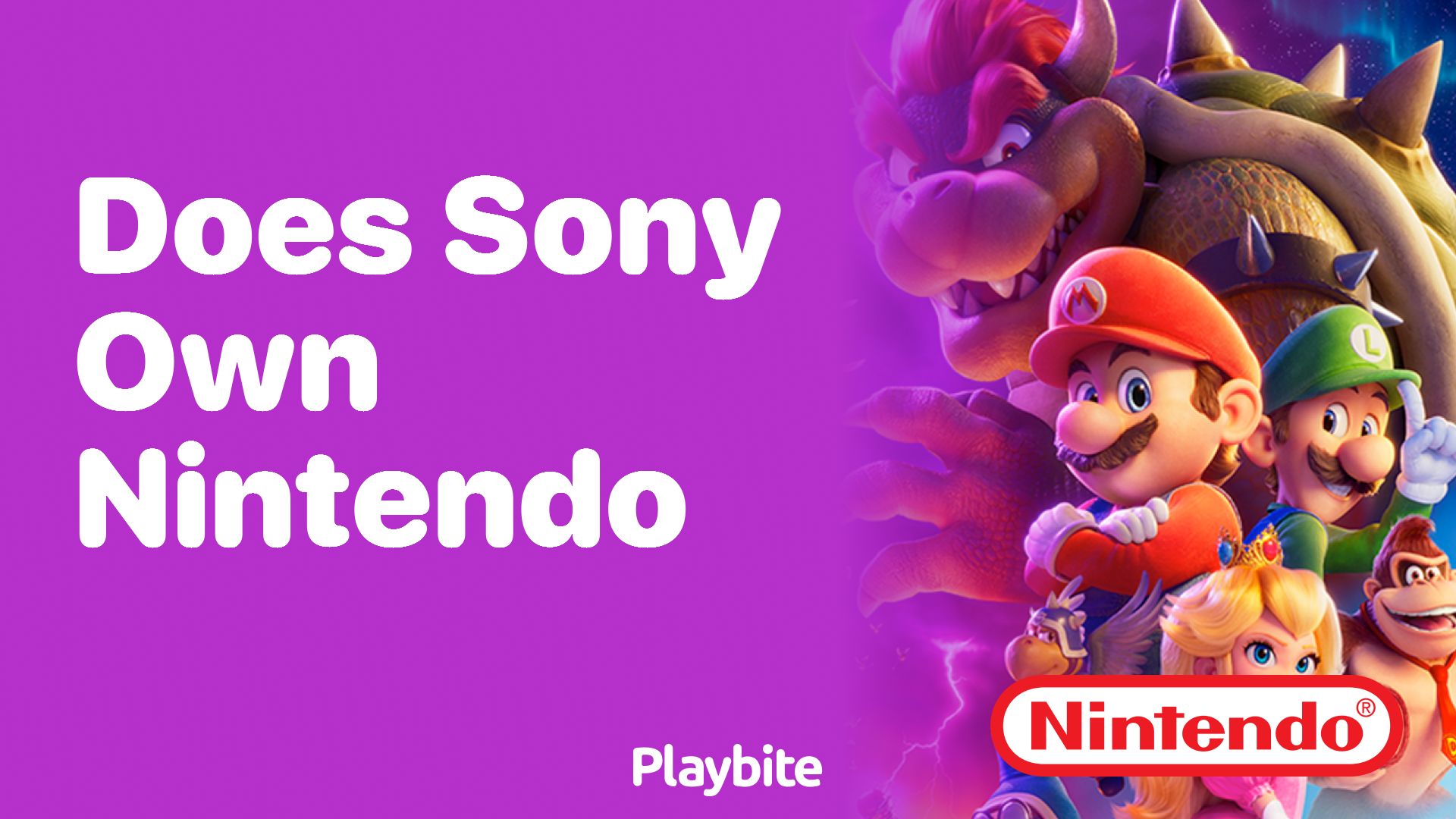 Does Sony Own Nintendo? - Playbite