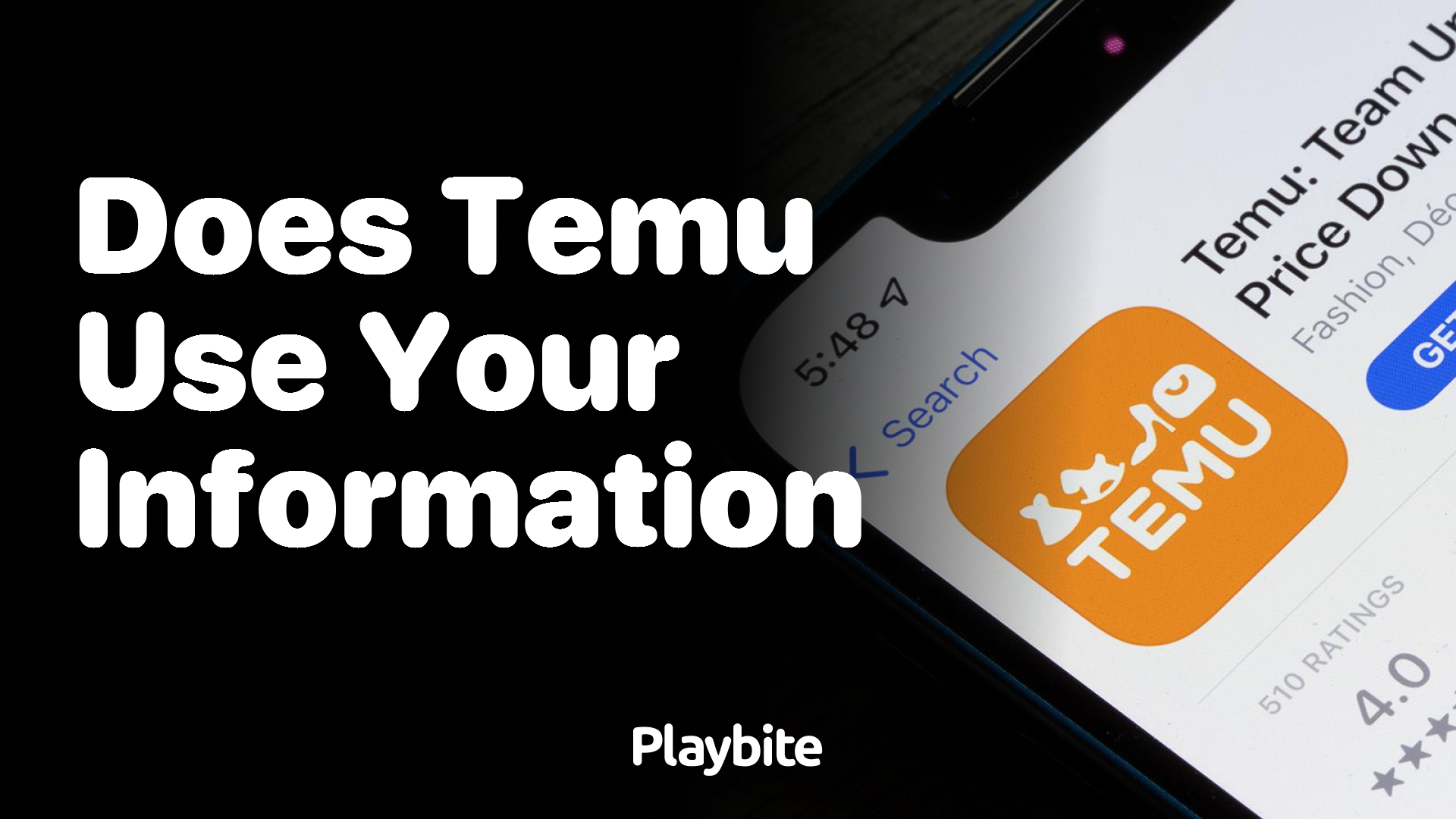 Does Temu Use Your Information? - Playbite