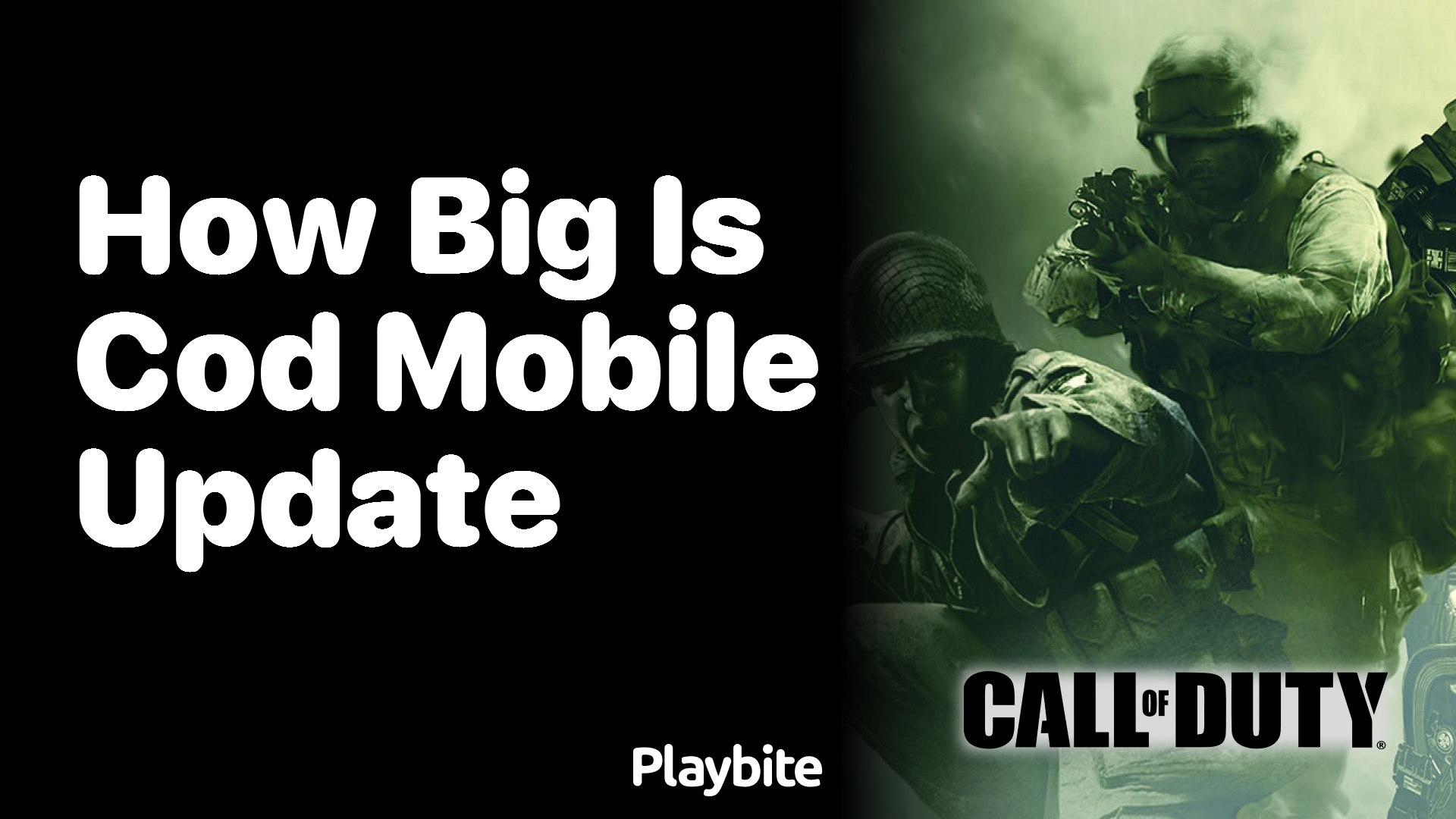 How Big is the COD Mobile Update? - Playbite