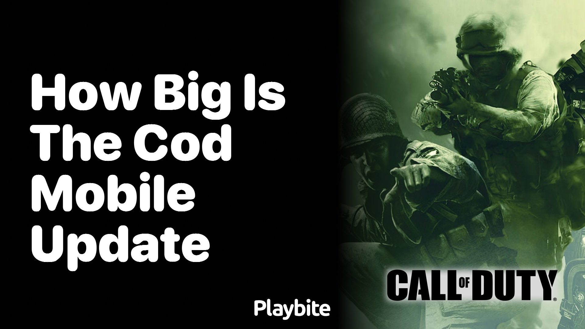 How Big Is the COD Mobile Update? - Playbite