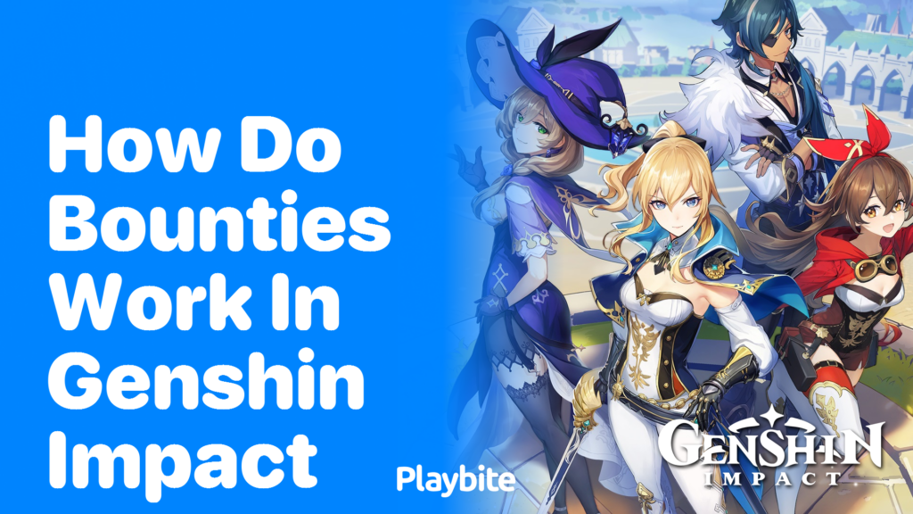 How Do Bounties Work in Genshin Impact? - Playbite