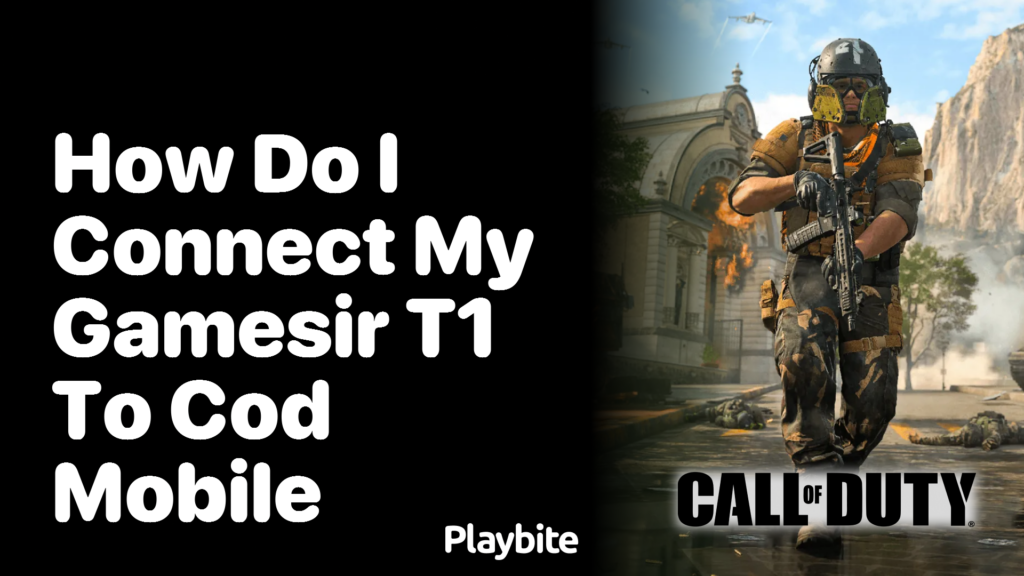 How Do I Connect My GameSir T1 to COD Mobile? - Playbite
