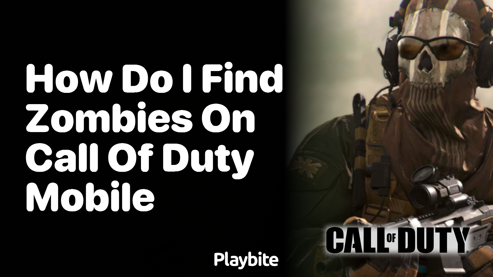 How Do I Find Zombies On Call Of Duty Mobile Playbite