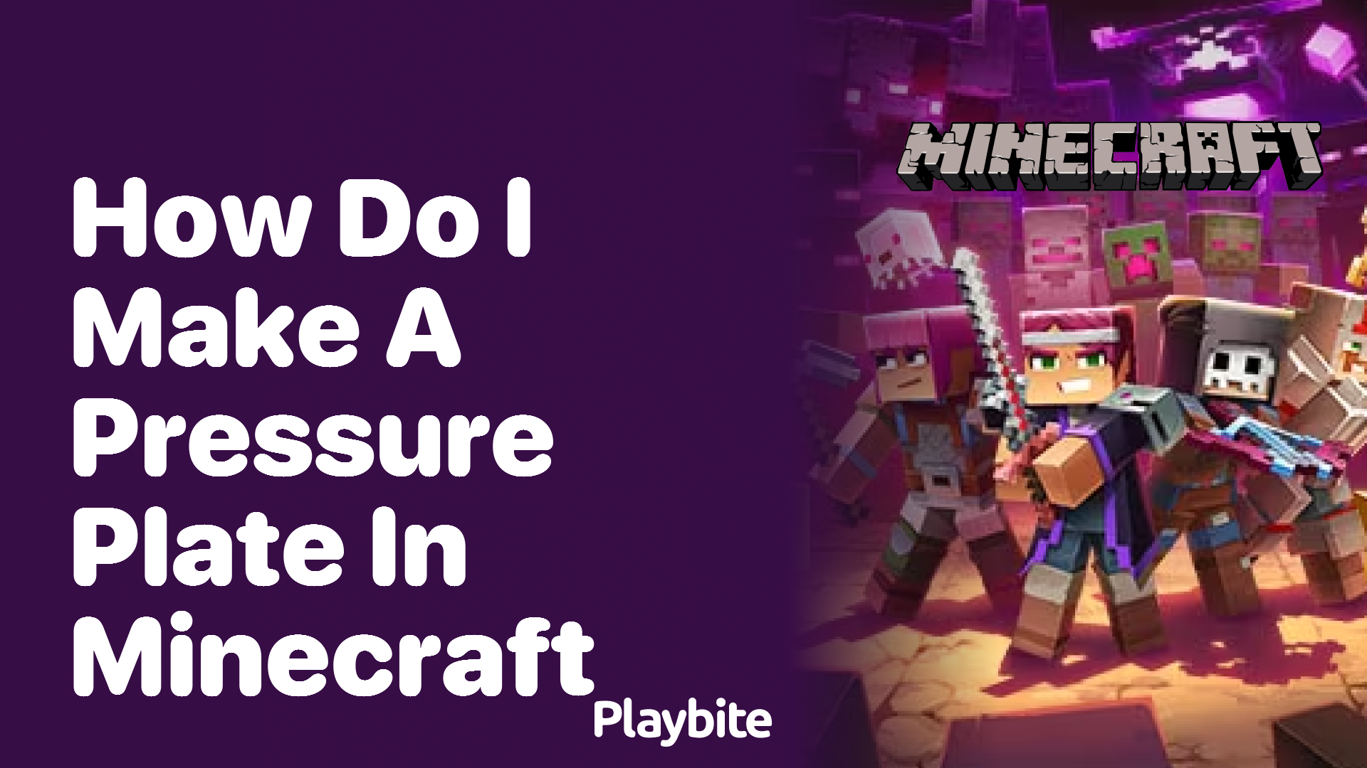 How to Make a Pressure Plate in Minecraft - Playbite