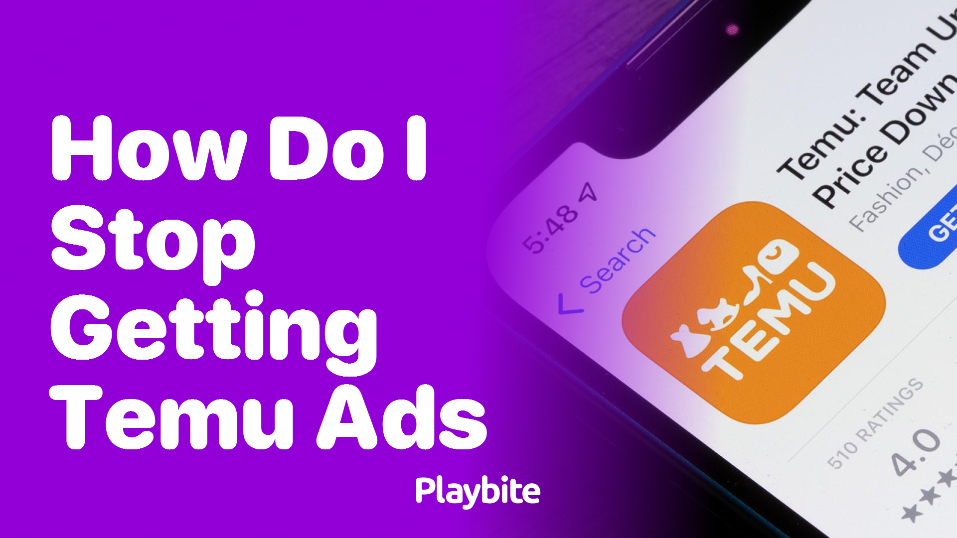 How Do I Stop Getting Temu Ads? A Simple Guide - Playbite