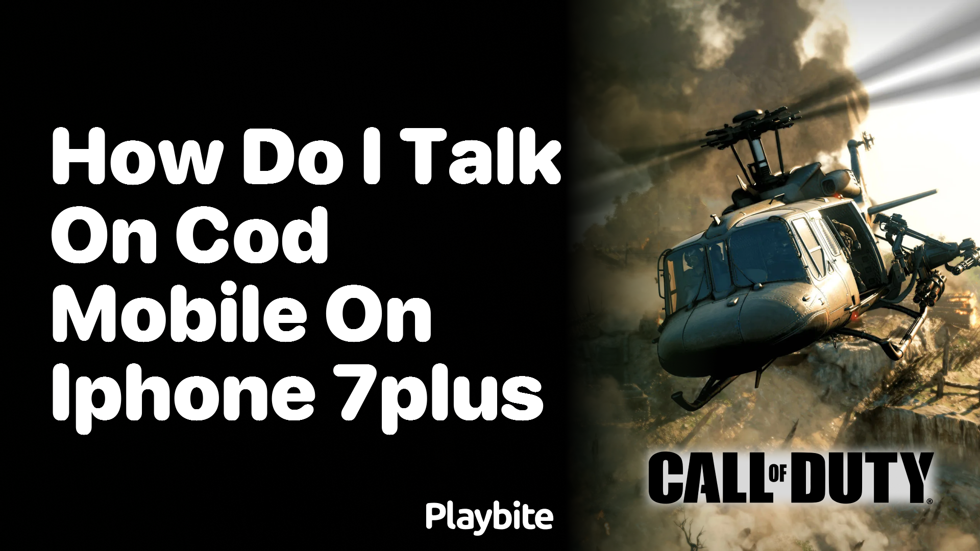 How Do I Talk on COD Mobile on iPhone 7 Plus? - Playbite