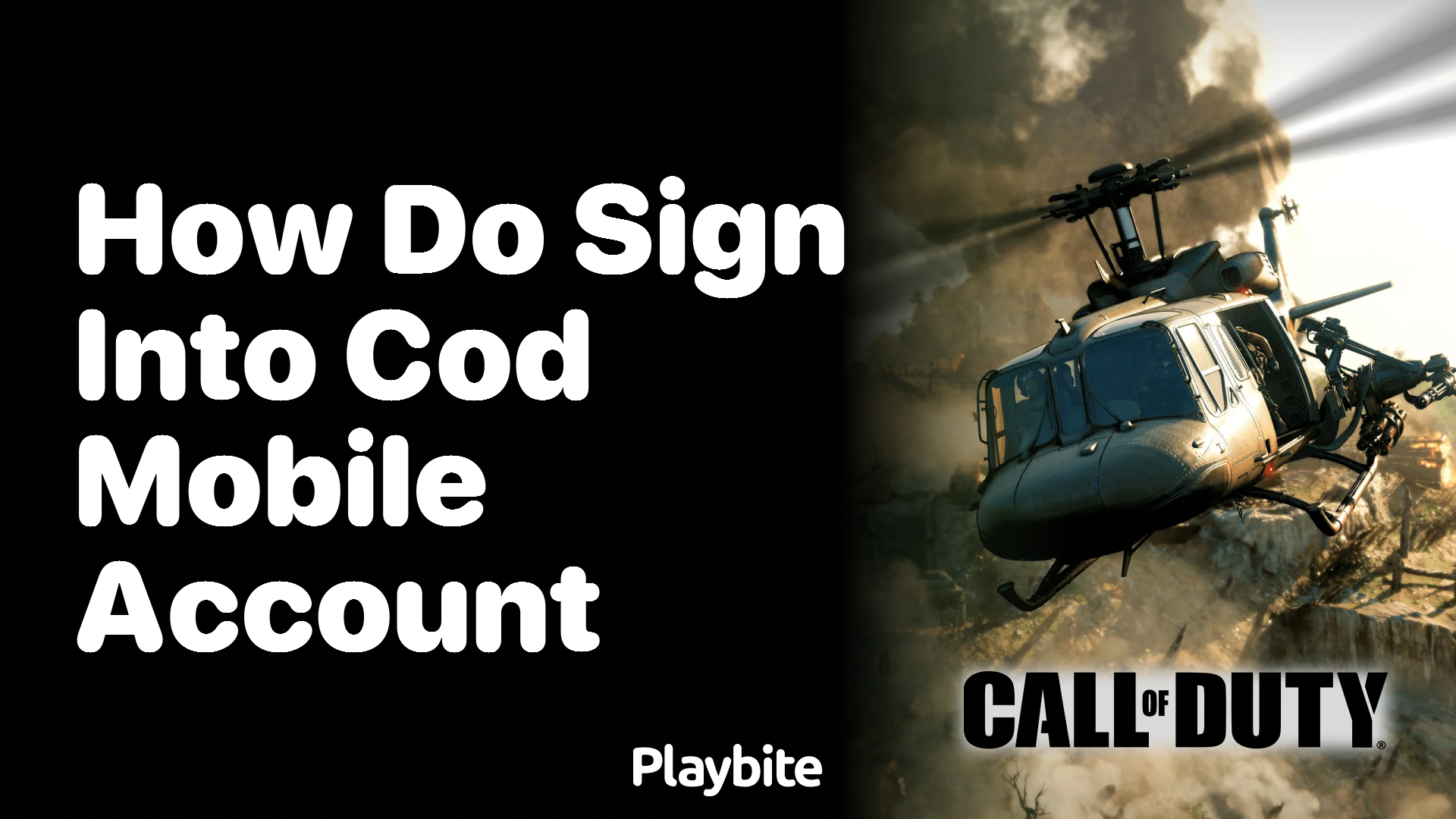 How Do You Sign Into Your COD Mobile Account? - Playbite