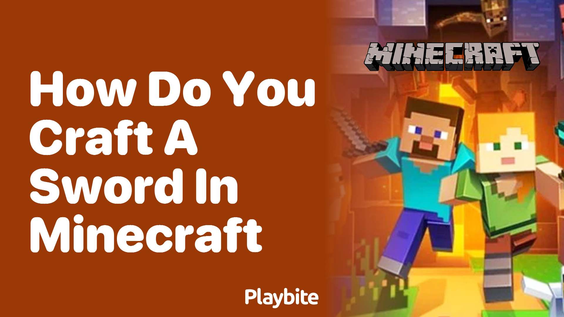 How Do You Craft a Sword in Minecraft? - Playbite