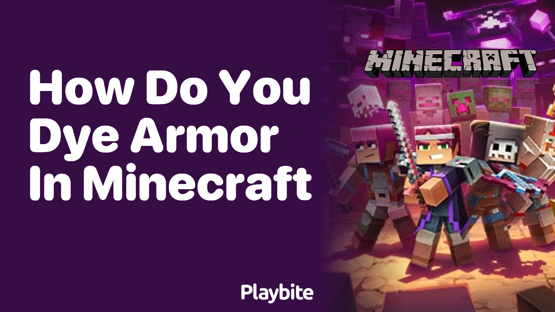 How do you dye armor in Minecraft? - Playbite
