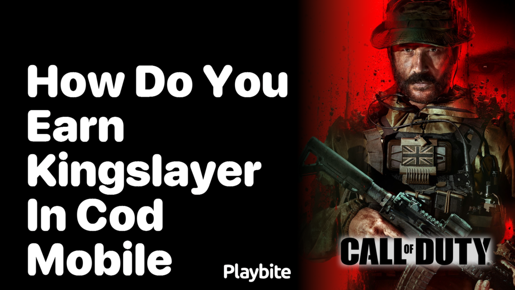 How Do You Earn the Kingslayer Title in COD Mobile? - Playbite
