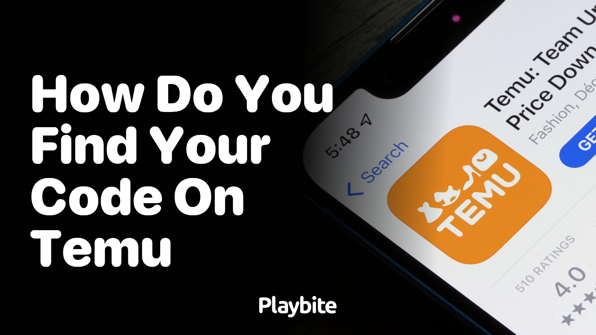 How Do You Find Your Code on Temu? - Playbite