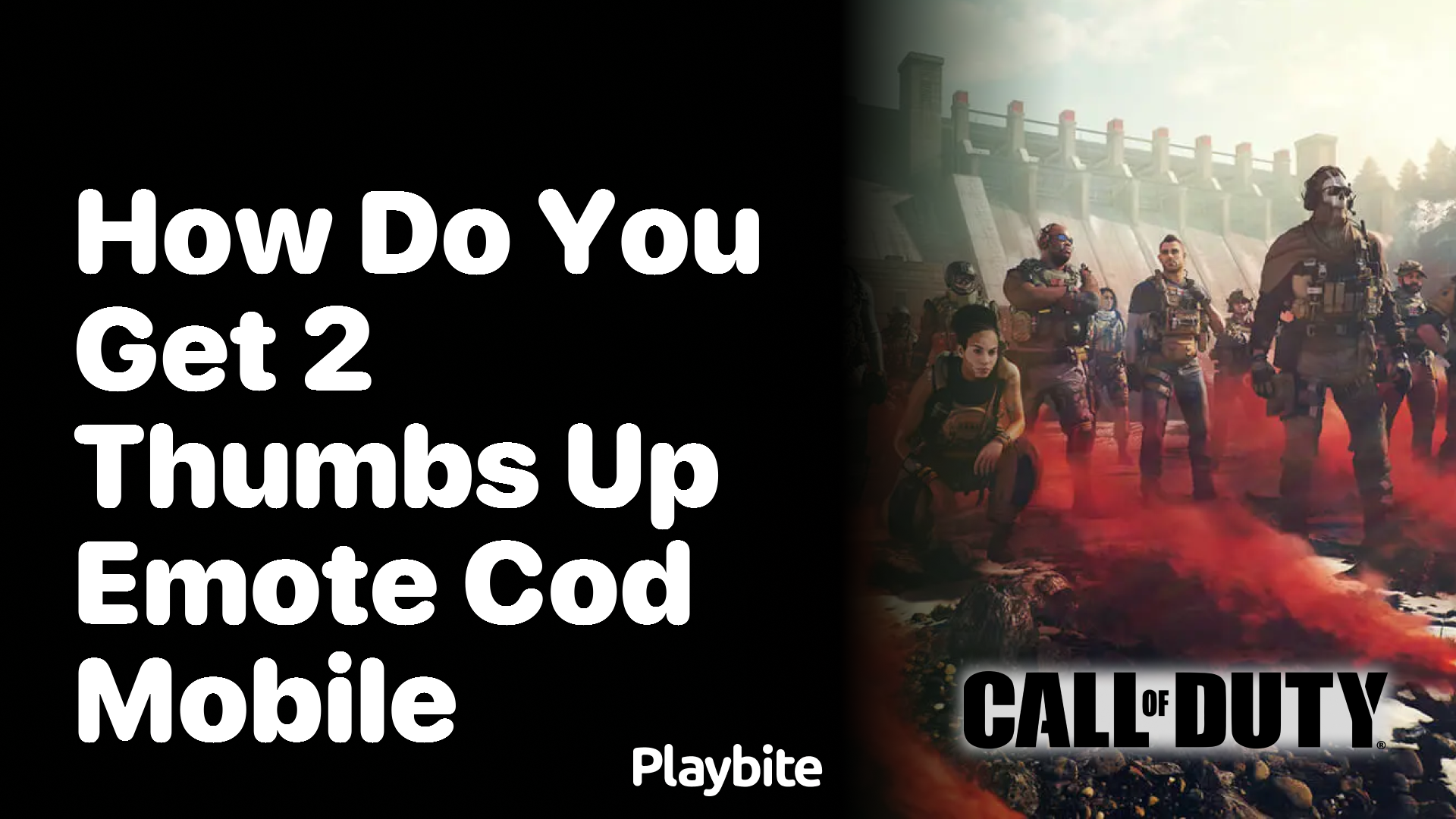 How Do You Get the 2 Thumbs Up Emote in COD Mobile? - Playbite